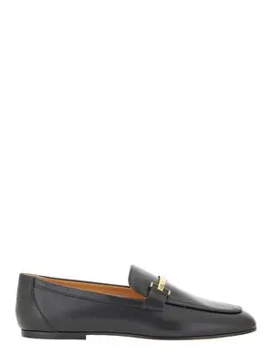 TOD'S Leather Loafer - Black