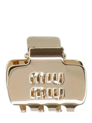 Miu Miu Small Logo Clasp - Gold