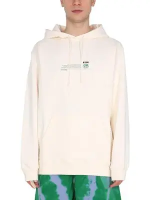 MSGM Hooded Sweatshirt - White