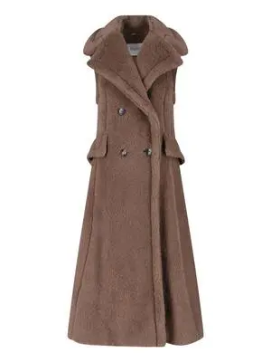 Max Mara Boario Sleeveless Coat - Brown
