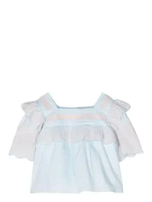 Stella McCartney Square Neckline Top - Baby Blue