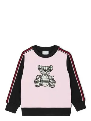 Burberry Talbot Bear Crewneck Sweater - Pink