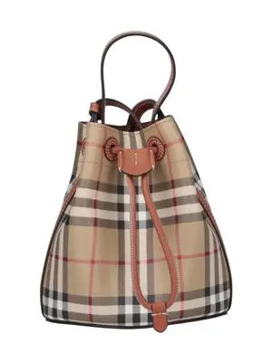 Burberry Tb Mini Bucket Bag - Beige