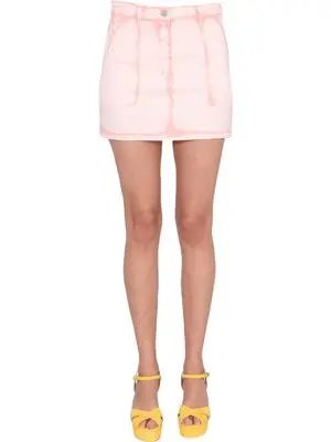 Alberta Ferretti Printed Mini Skirt - Pink