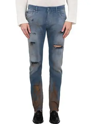Dolce & Gabbana Skinny Fit Jeans - Multicolour