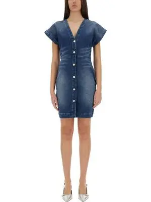 Moschino Slim Fit Dress - Denim
