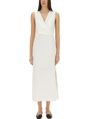 Brunello Cucinelli Wrap-effect Dress - White