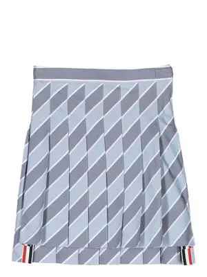 Thom Browne Striped Pleated Skirt - Grey