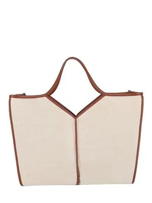 Hereu Calella Squared Tote Bag - Cream
