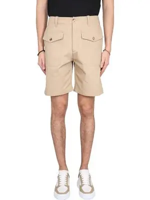 Alexander McQueen Bermuda Cargo Shorts - Beige