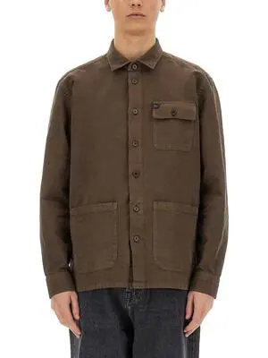FAY Shirt Jacket Brown