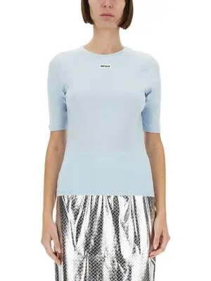Remain Birger Christensen Logo T-shirt - Baby Blue