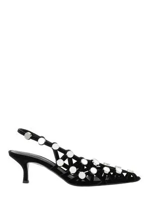 Attico Slingback Grid - Black