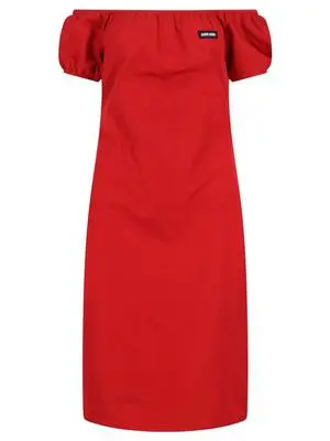 Miu Miu Midi Dress Red