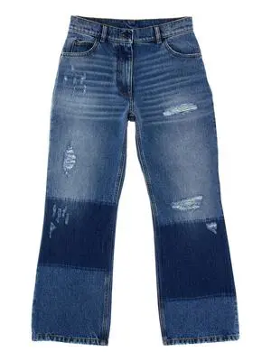 Moncler Jeans With Star Inlays - Denim