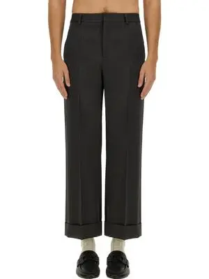 Valentino Garavani Grain De Poudre Trousers - Charcoal