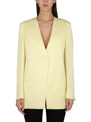 JIL SANDER Jacket With Back Slit - Yellow