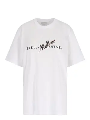 Stella McCartney Sequin Logo T-shirt - White