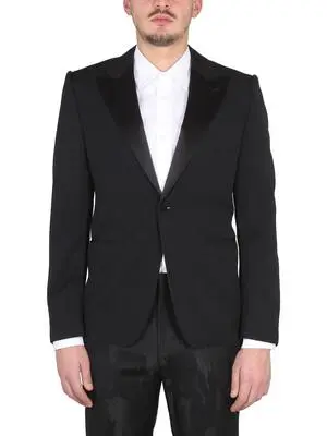 Alexander McQueen Single-breasted Suit Jacket - Black