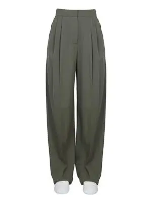 Alexander McQueen Wide Leg Trousers - Green