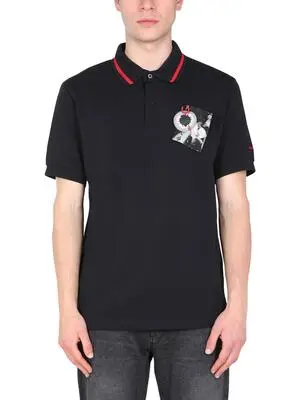 Fred Perry X Raf Simons Regular Fit Polo - Black