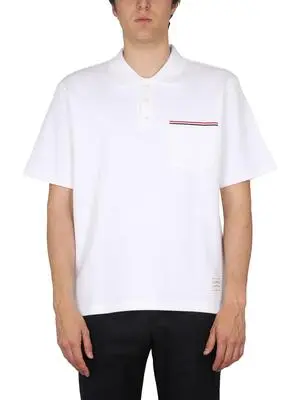 Thom Browne Cotton Polo - White