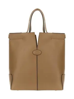 TOD'S Leather Tote - Dove