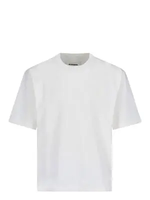 JIL SANDER Oversized Logo T-shirt - White