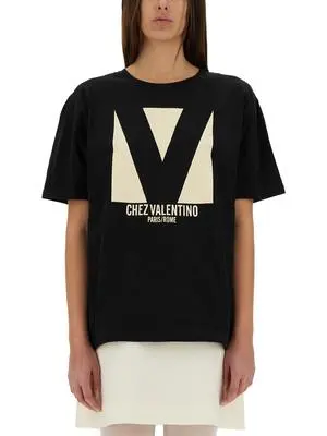 Valentino Garavani Printed T-shirt - Black