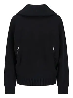 Balenciaga Zip Sweater - Black