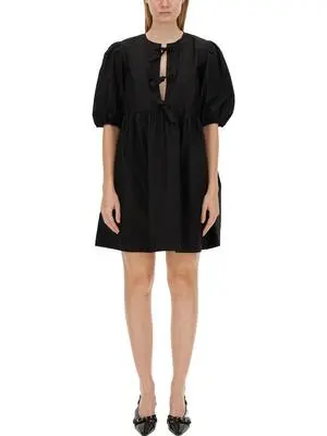 GANNI Short Dress - Black