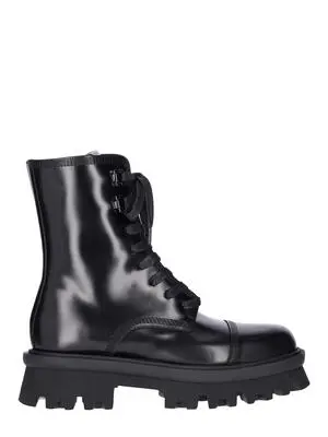 FERRAGAMO Combat Boots - Black