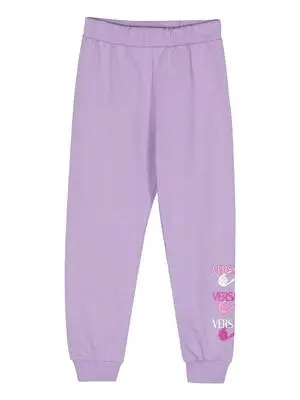 Versace Sweatpants With Logo - Lilac
