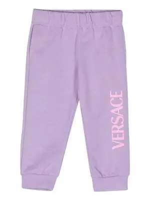 Versace Sweatpants With Logo - Lilac