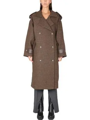 THE MANNEI Shamali Oversize Coat - Brown