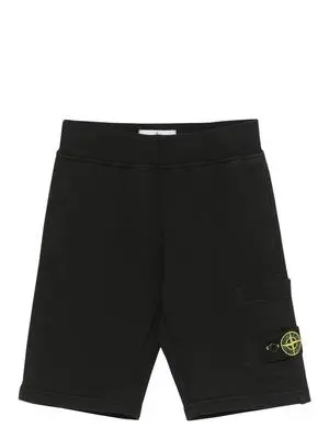Stone Island Sweatshirt Shorts - Black