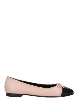 Tory Burch Cap-toe Bow Ballet Flats - Pink