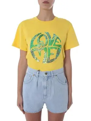 Alberta Ferretti Crew Neck T-shirt - Yellow