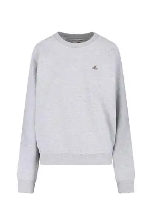 VIVIENNE WESTWOOD Orb Crew Neck Sweatshirt Gray