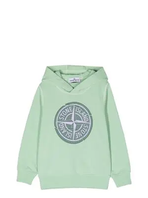Stone Island Hooded Sweatshirt - Green