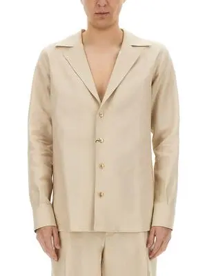 Dolce & Gabbana V-neck Shirt - Beige