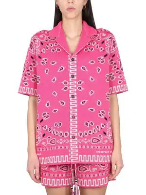 Alanui Bandana Print Knit Shirt - Pink