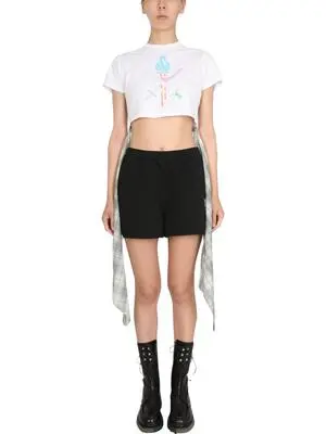 Opening Ceremony Word Torch Hybrid T-shirt - White