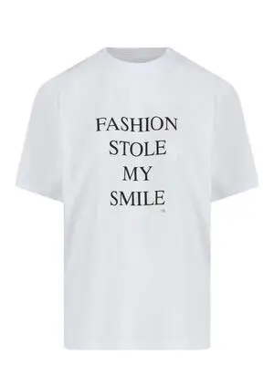 Victoria Beckham Slogan T-shirt - White