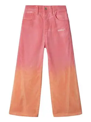 Off-White Wide Leg Pant - Multicolour