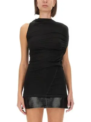 Helmut Lang Draped Top - Black