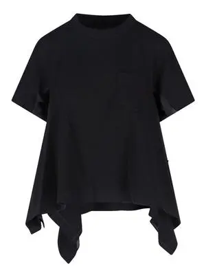 Rick Owens Asymmetric T-shirt - Black