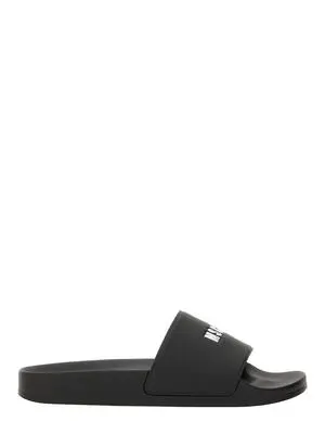 MSGM Logo Slide Sandal - Black