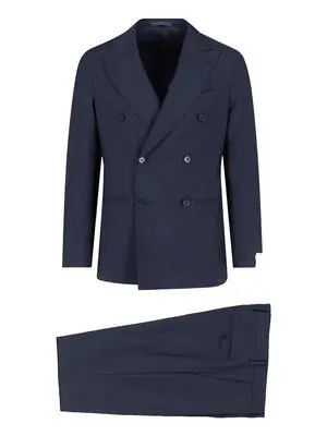 Tagliatore Double-Breasted Suit Blue