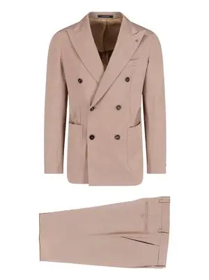 Aspesi Double-breasted Suit - Taupe
